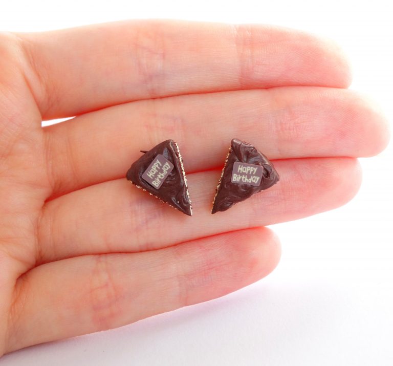 Taartpuntjes oorstekers chocolade – Shinystuff