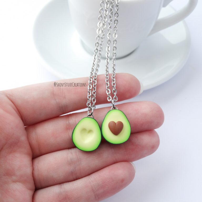Avocado hart vriendschapsketting set 2 – Shinystuff