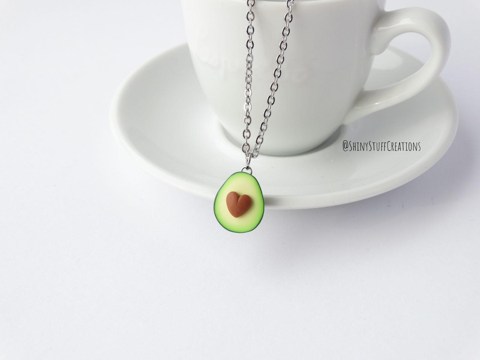 Avocado hart ketting – Shinystuff