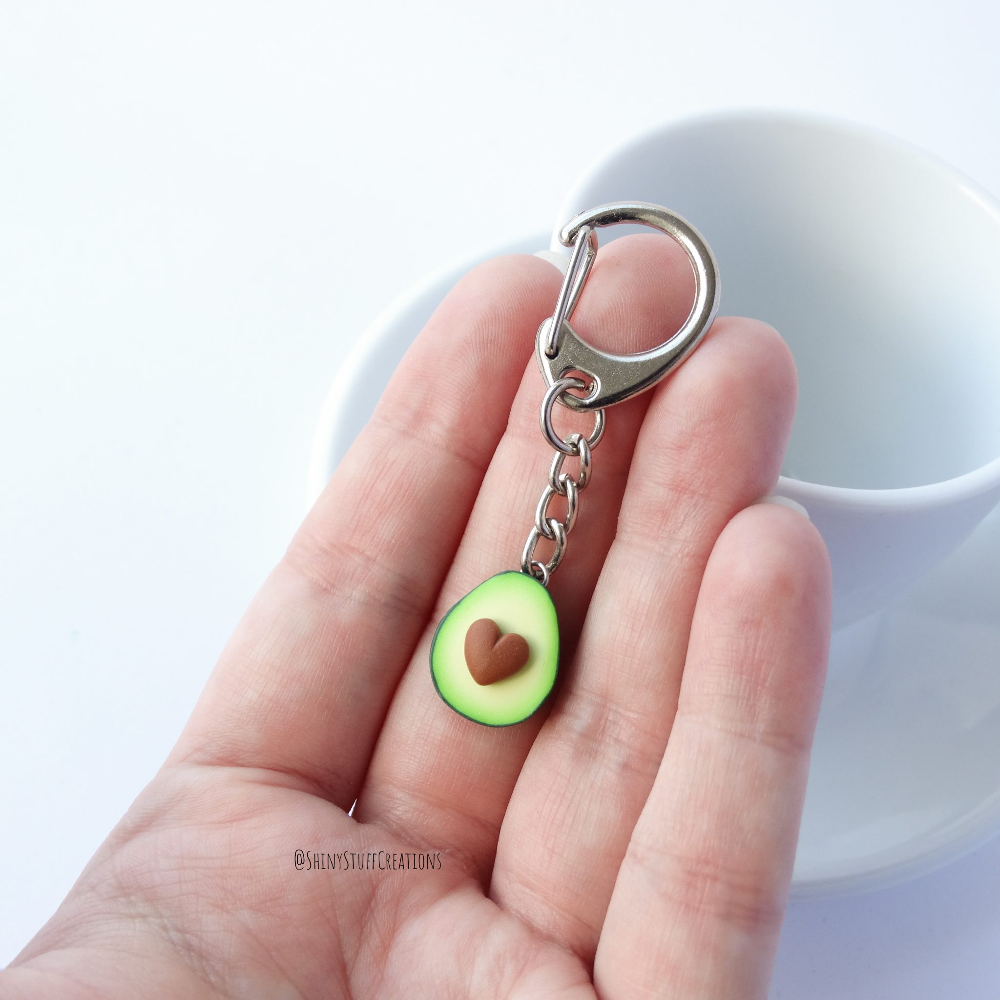 Avocado hart sleutelhanger – Shinystuff